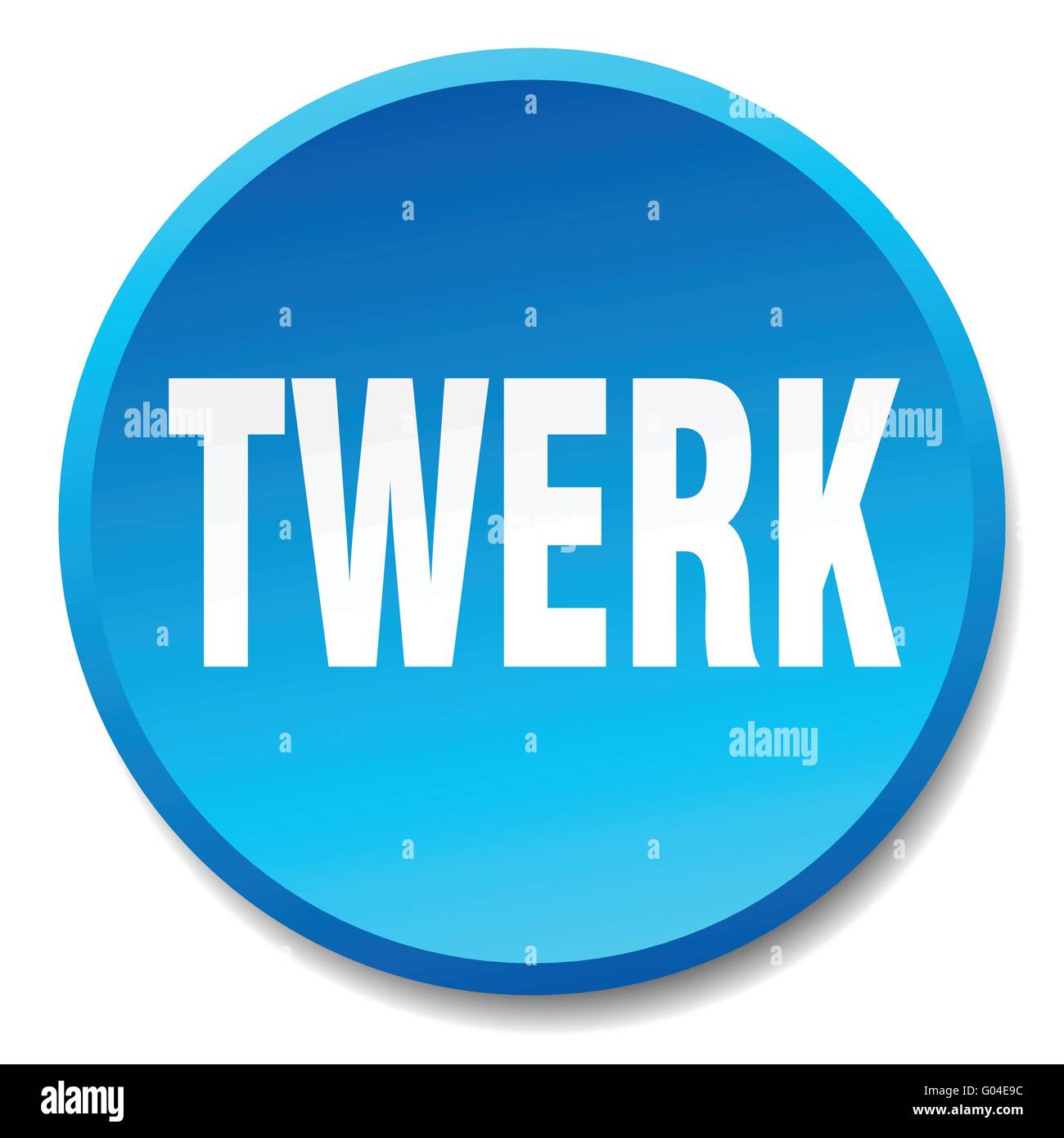 twerk blue round flat isolated push button Stock Vector Image & Art - Alamy