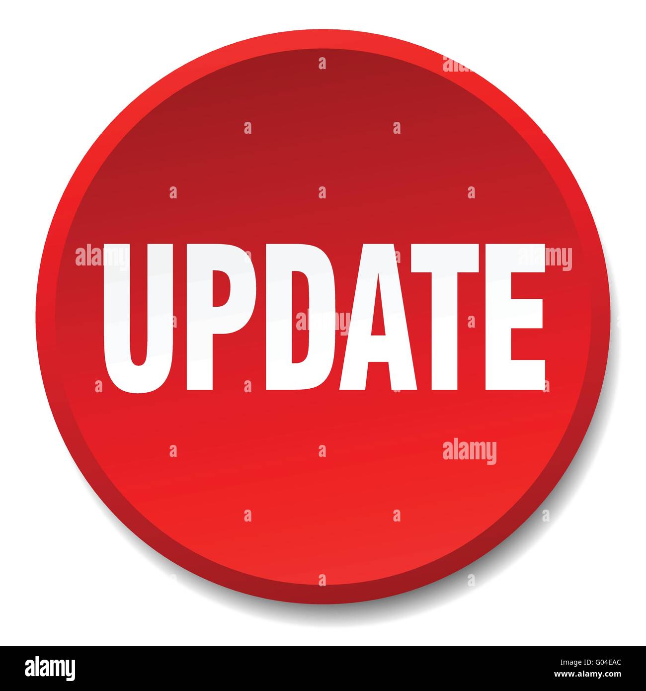 update red round flat isolated push button Stock Vector Image & Art - Alamy