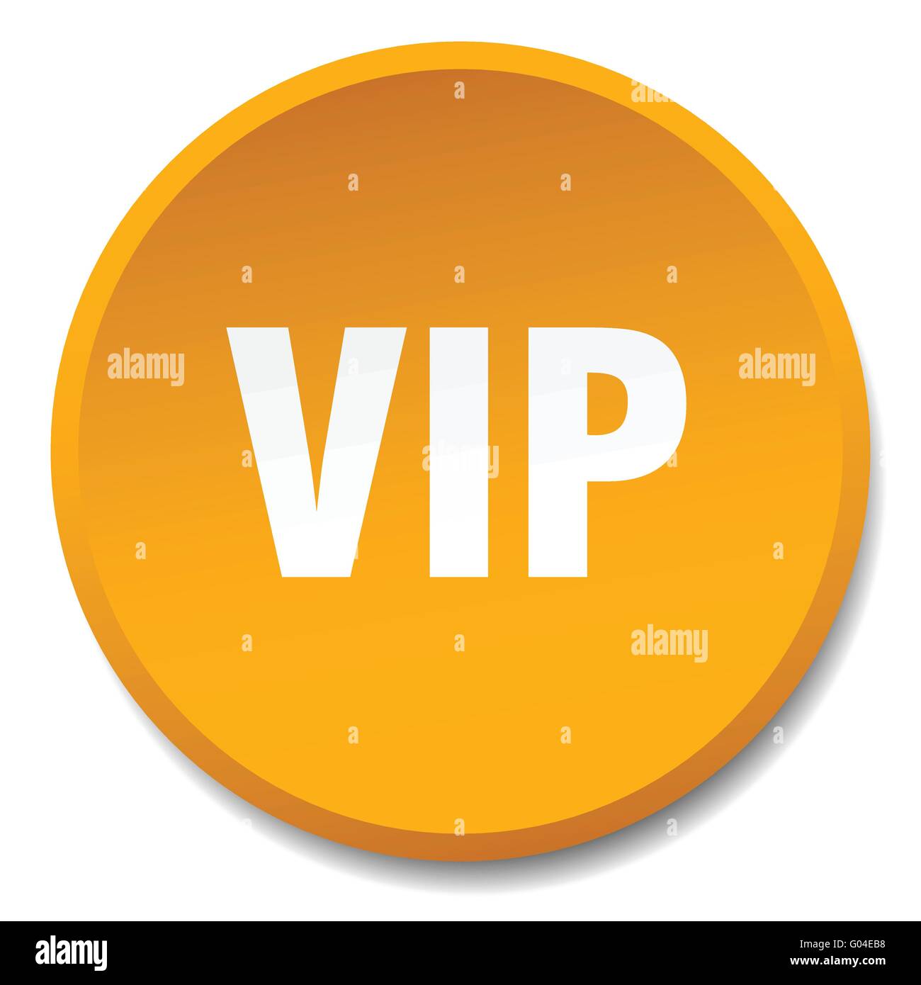 vip orange round flat isolated push button Stock Vector Image & Art - Alamy