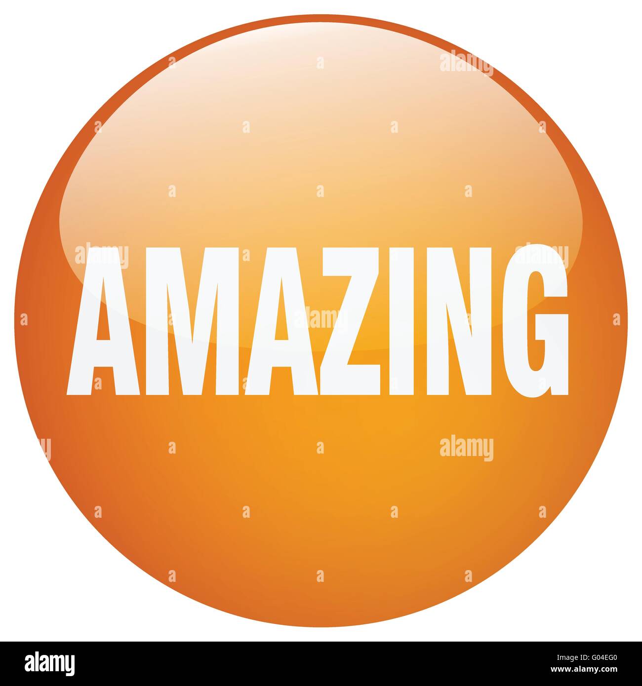 amazing orange round gel isolated push button Stock Vector Image & Art ...