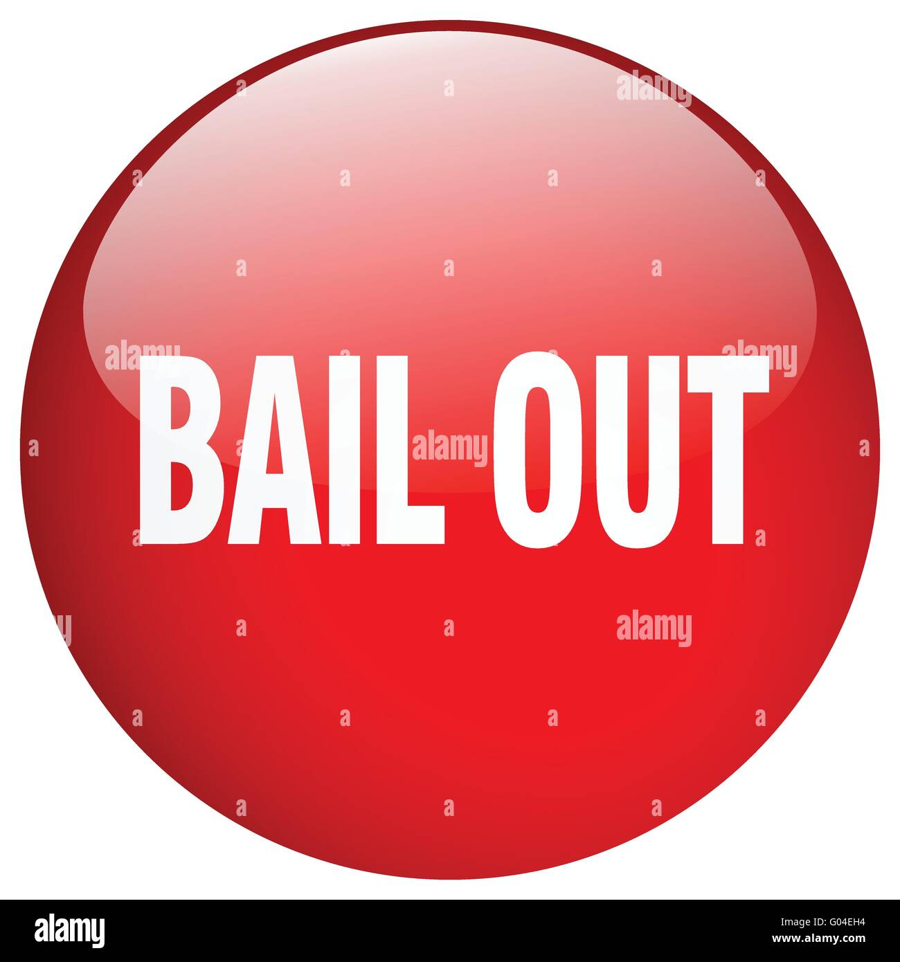 bail out red round gel isolated push button Stock Vector Image & Art ...