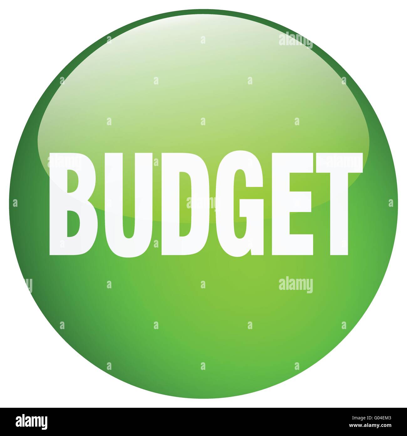 budget green round gel isolated push button Stock Vector Image & Art ...
