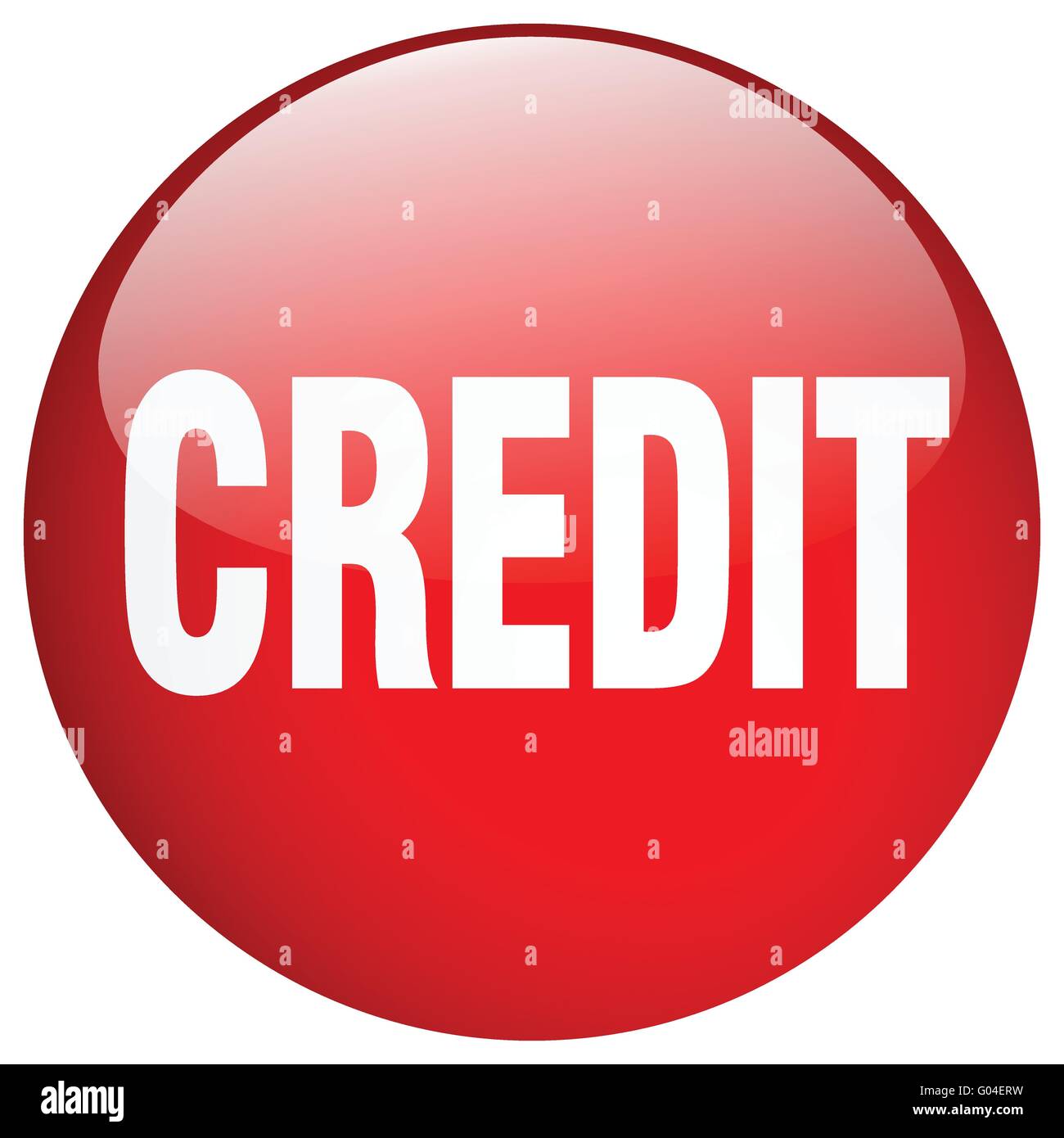 credit red round gel isolated push button Stock Vector Image & Art - Alamy