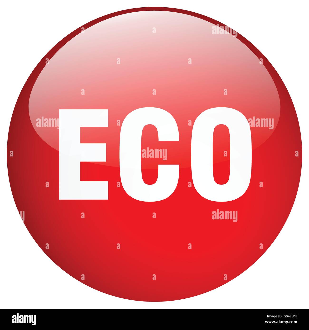 eco red round gel isolated push button Stock Vector Image & Art - Alamy