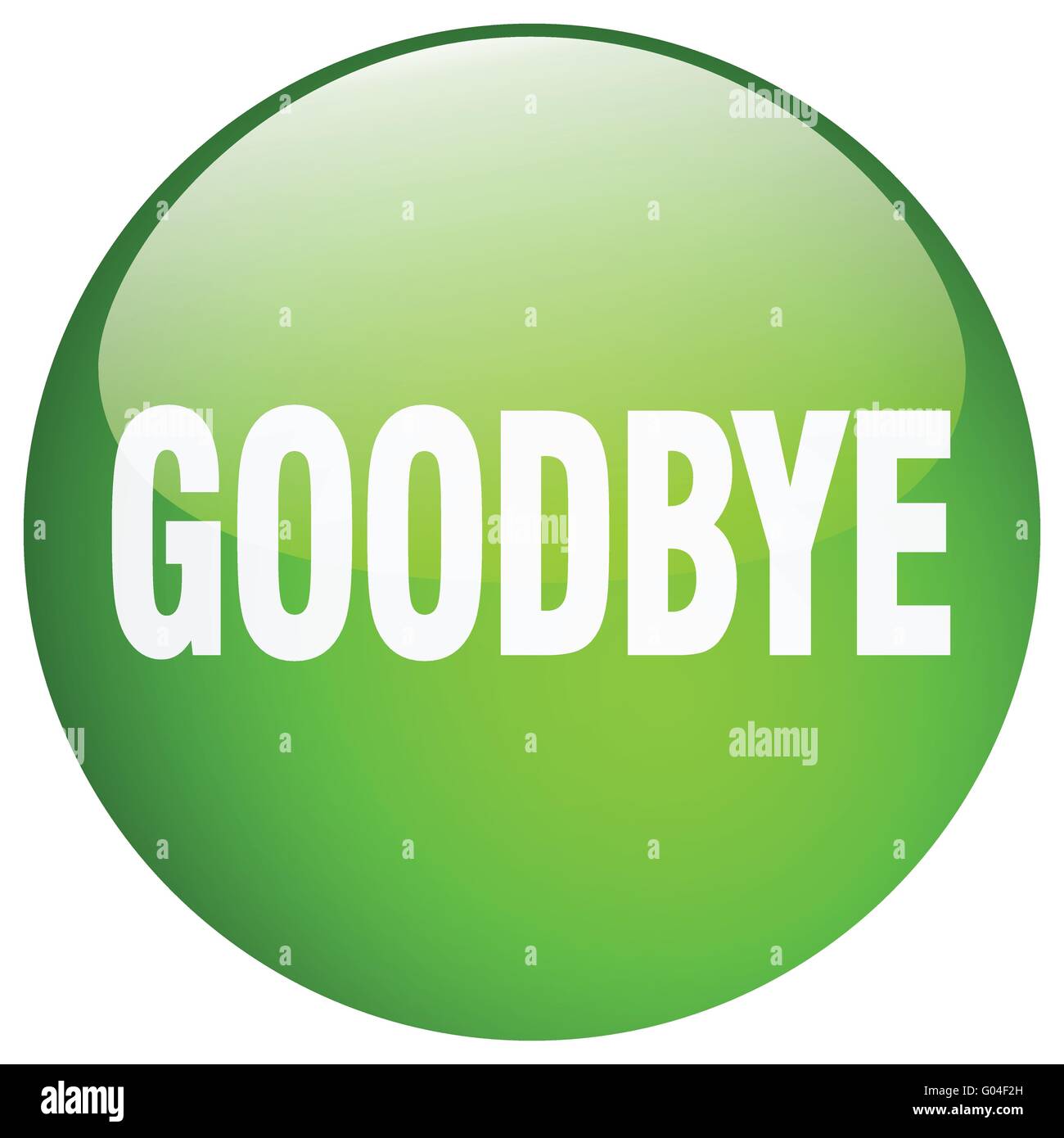 goodbye green round gel isolated push button Stock Vector Image & Art ...