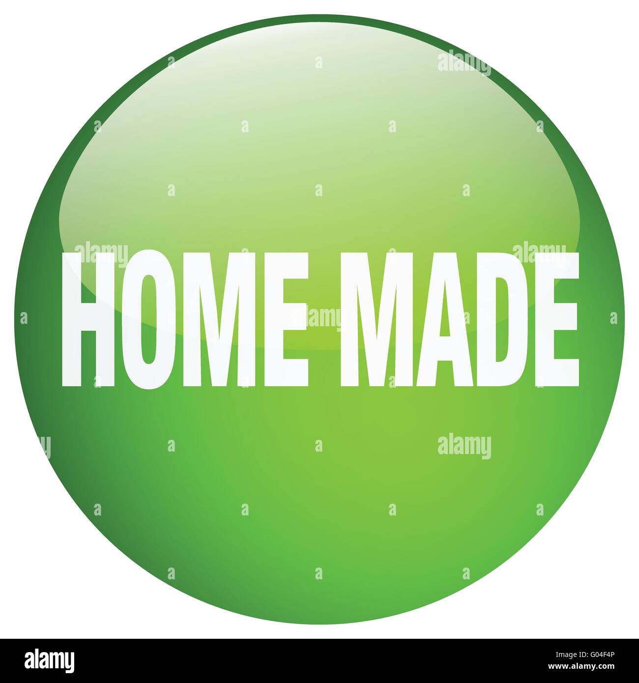home made green round gel isolated push button Stock Vector Image & Art ...