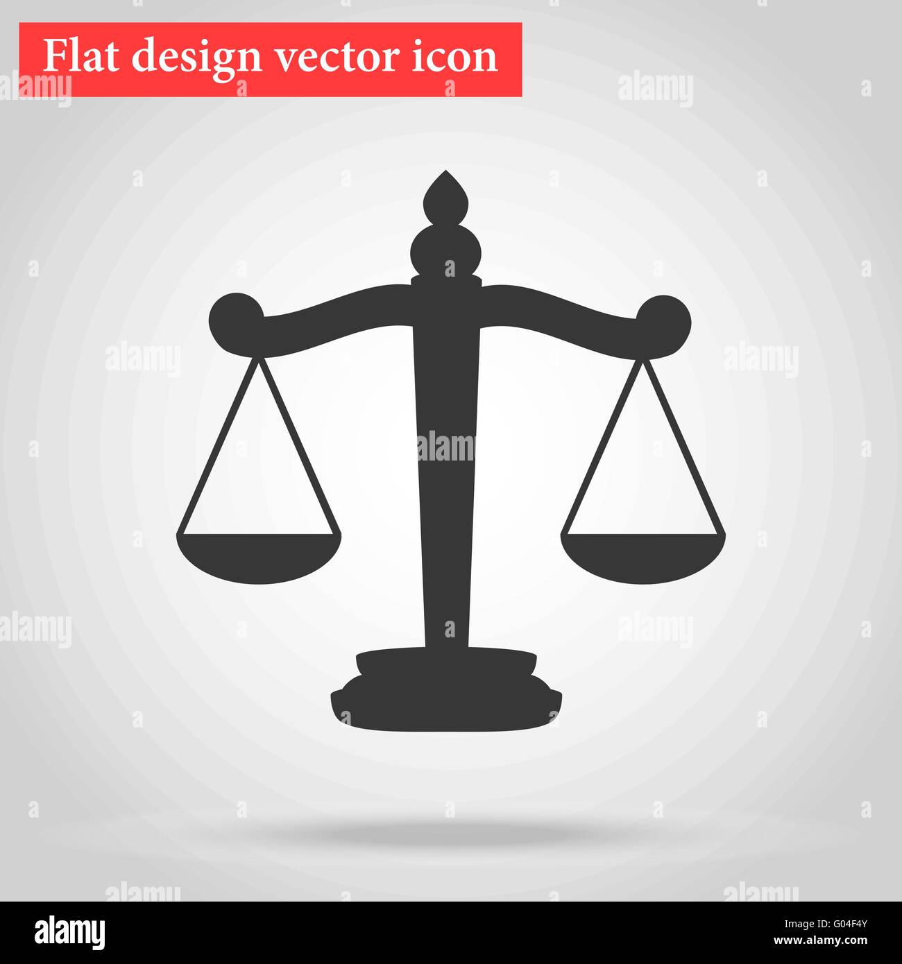 Flat design vector Scales icon Stock Vector Image & Art - Alamy