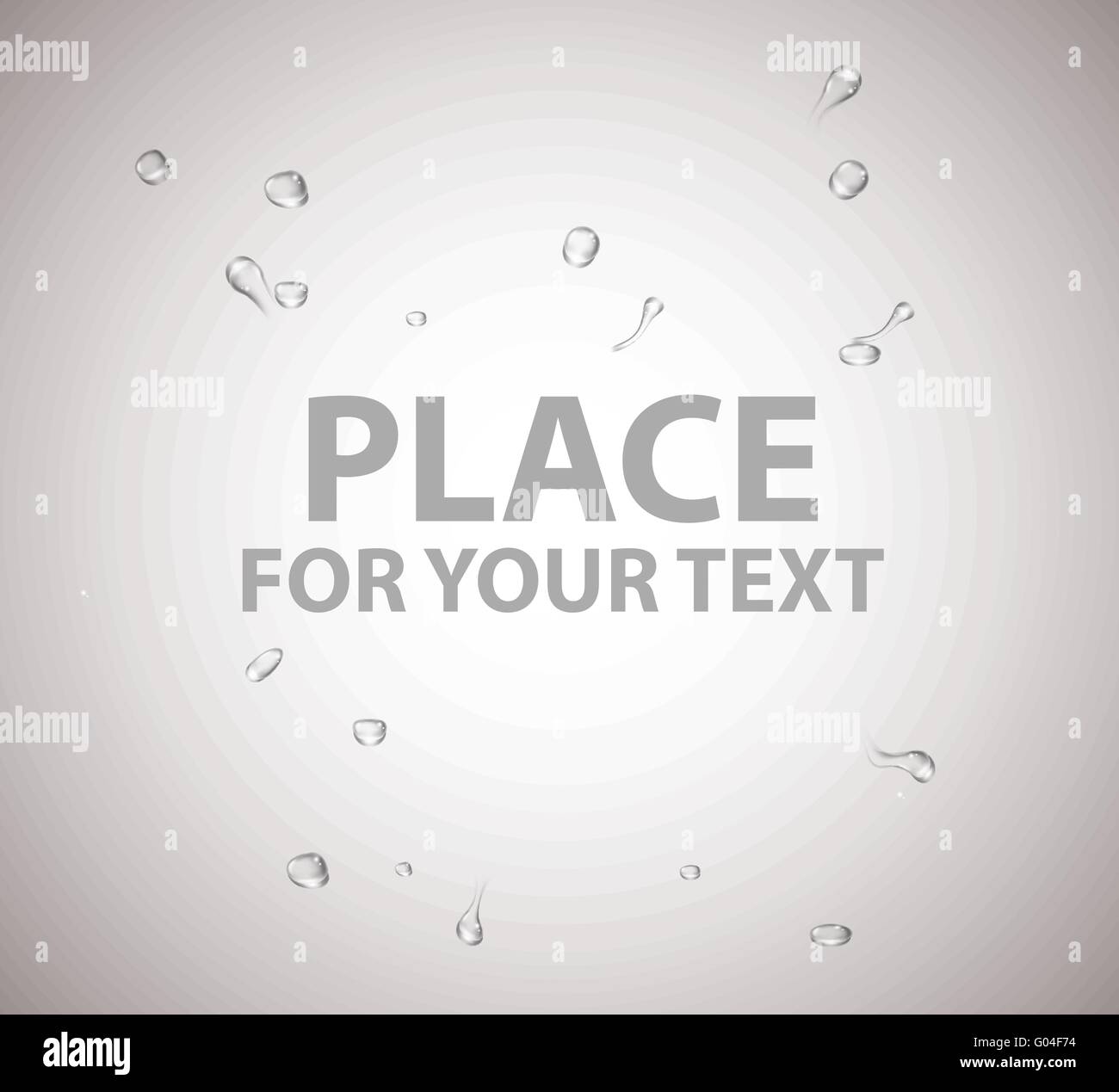 Drops rain on white Stock Vector Images - Alamy