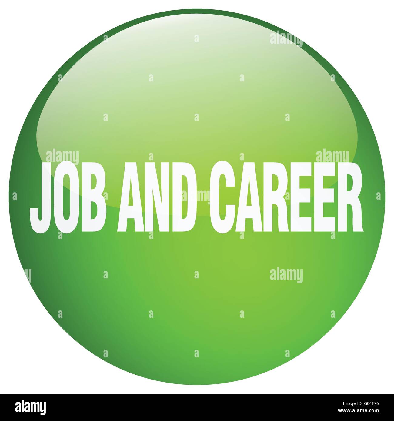 job and career green round gel isolated push button Stock Vector Image ...