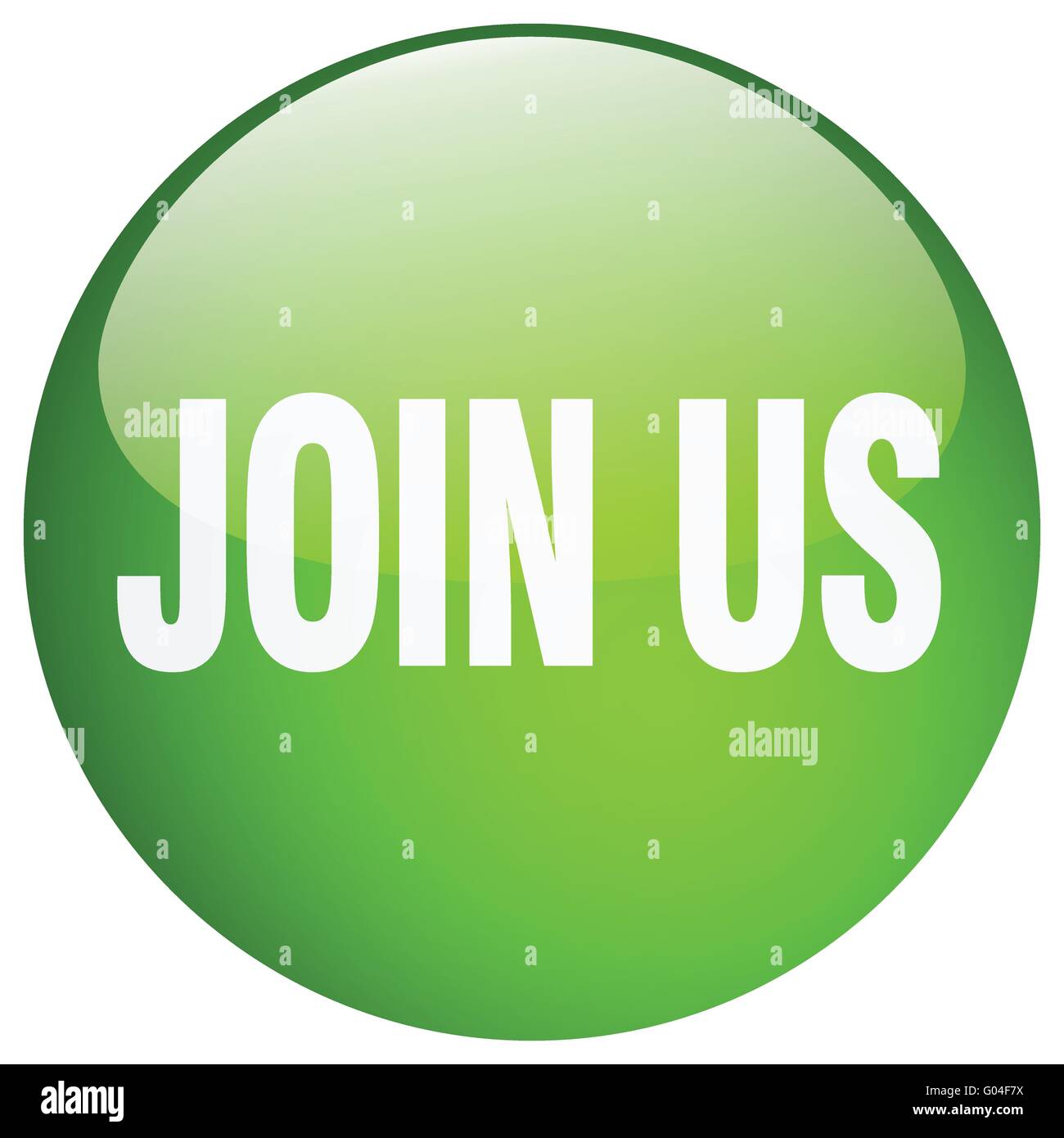 join us green round gel isolated push button Stock Vector Image & Art ...