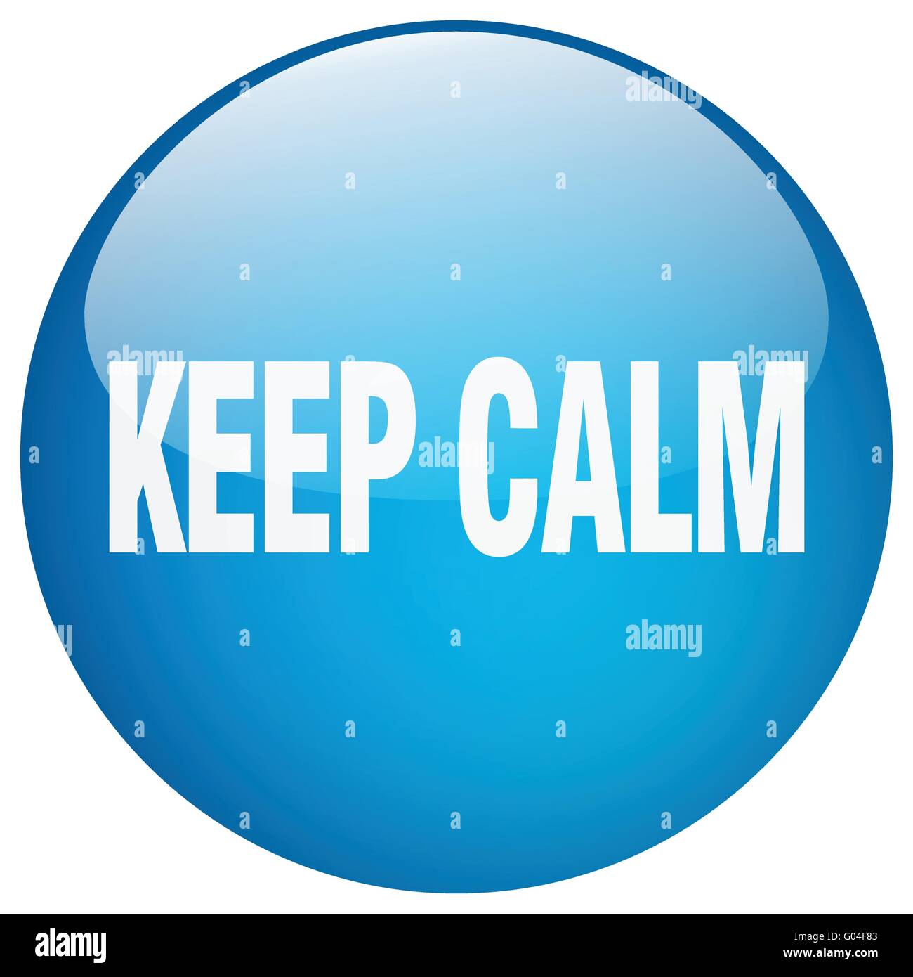 keep calm blue round gel isolated push button Stock Vector Image & Art ...