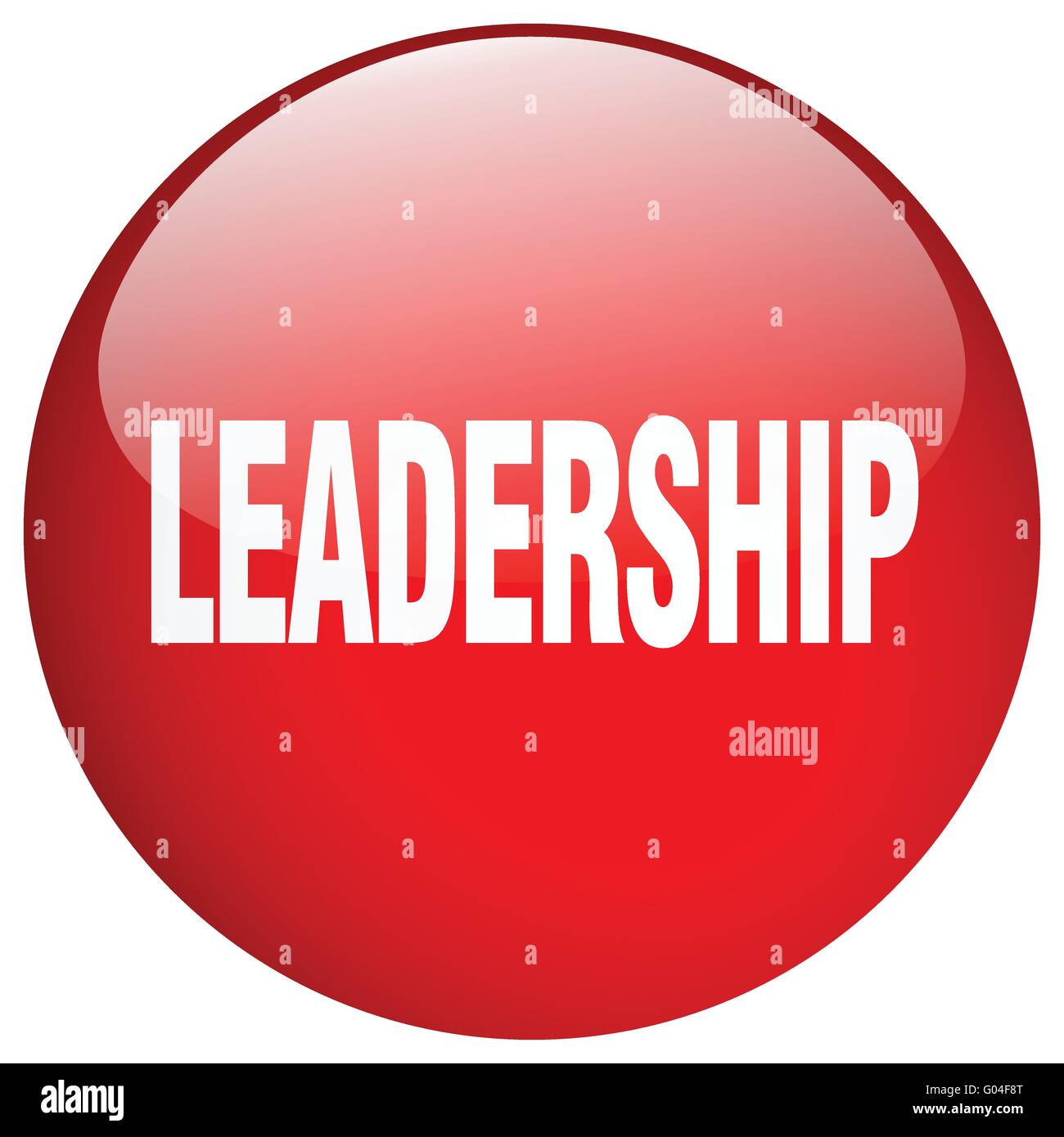 leadership red round gel isolated push button Stock Vector Image & Art ...