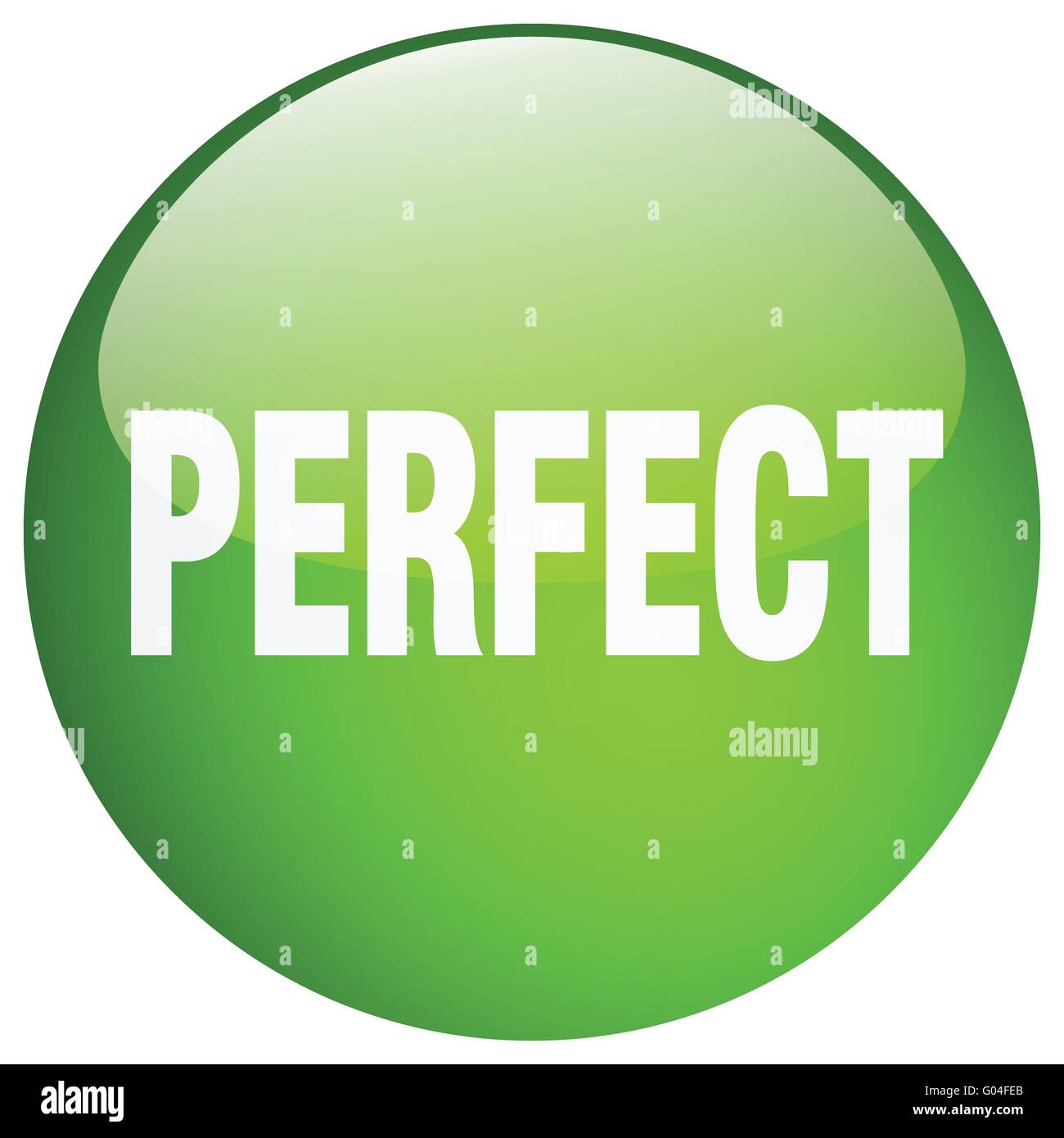 perfect green round gel isolated push button Stock Vector Image & Art ...