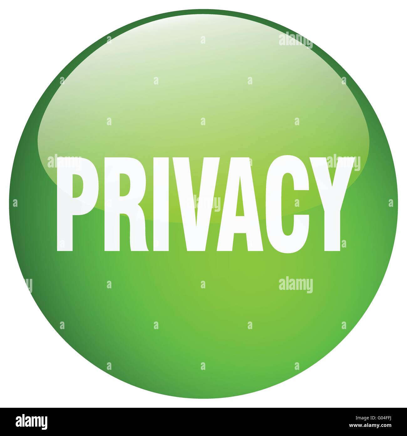privacy green round gel isolated push button Stock Vector Image & Art ...