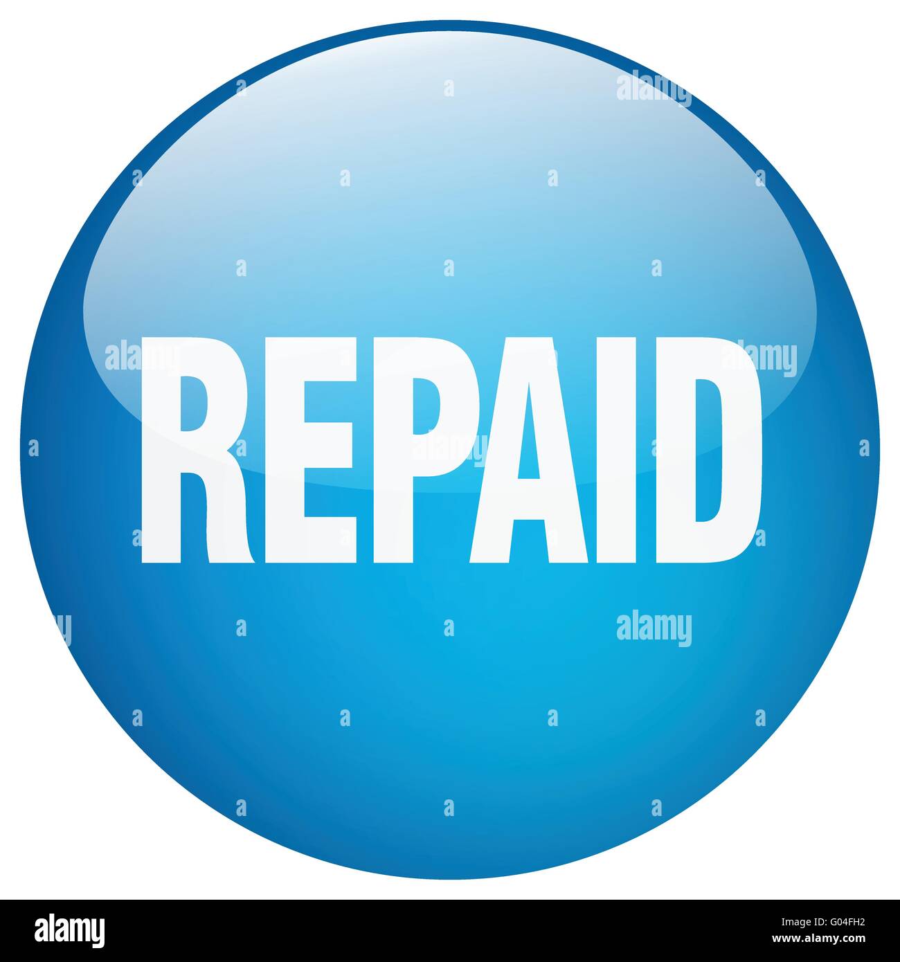 repaid blue round gel isolated push button Stock Vector Image & Art - Alamy