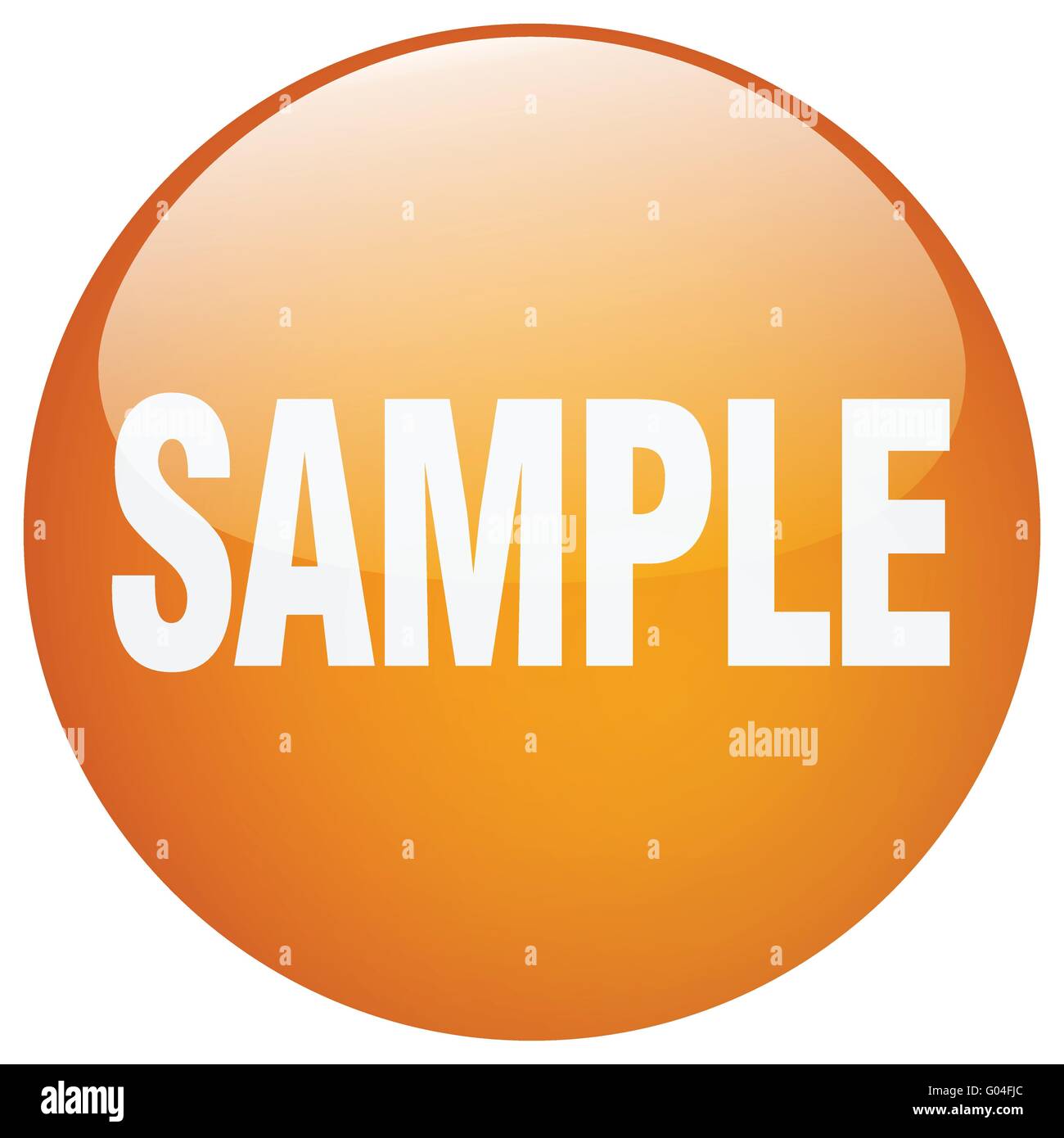 sample orange round gel isolated push button Stock Vector Image & Art - Alamy