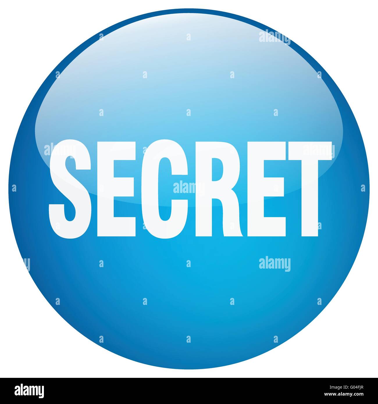 secret blue round gel isolated push button Stock Vector Image & Art - Alamy