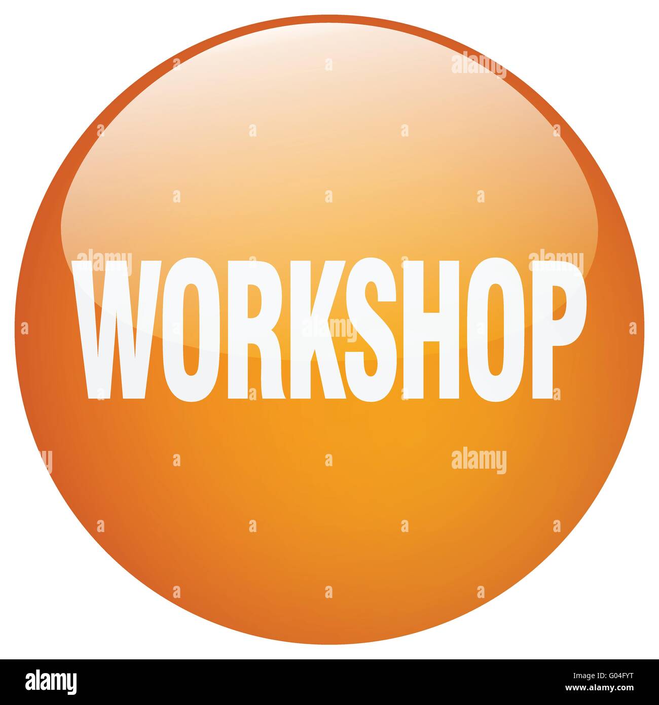 workshop orange round gel isolated push button Stock Vector Image & Art ...