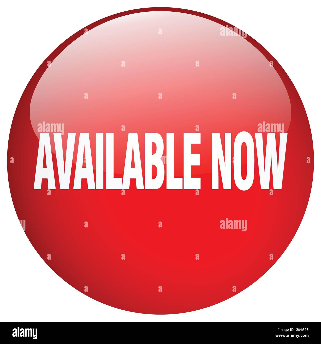 available now red round gel isolated push button Stock Vector Image & Art - Alamy