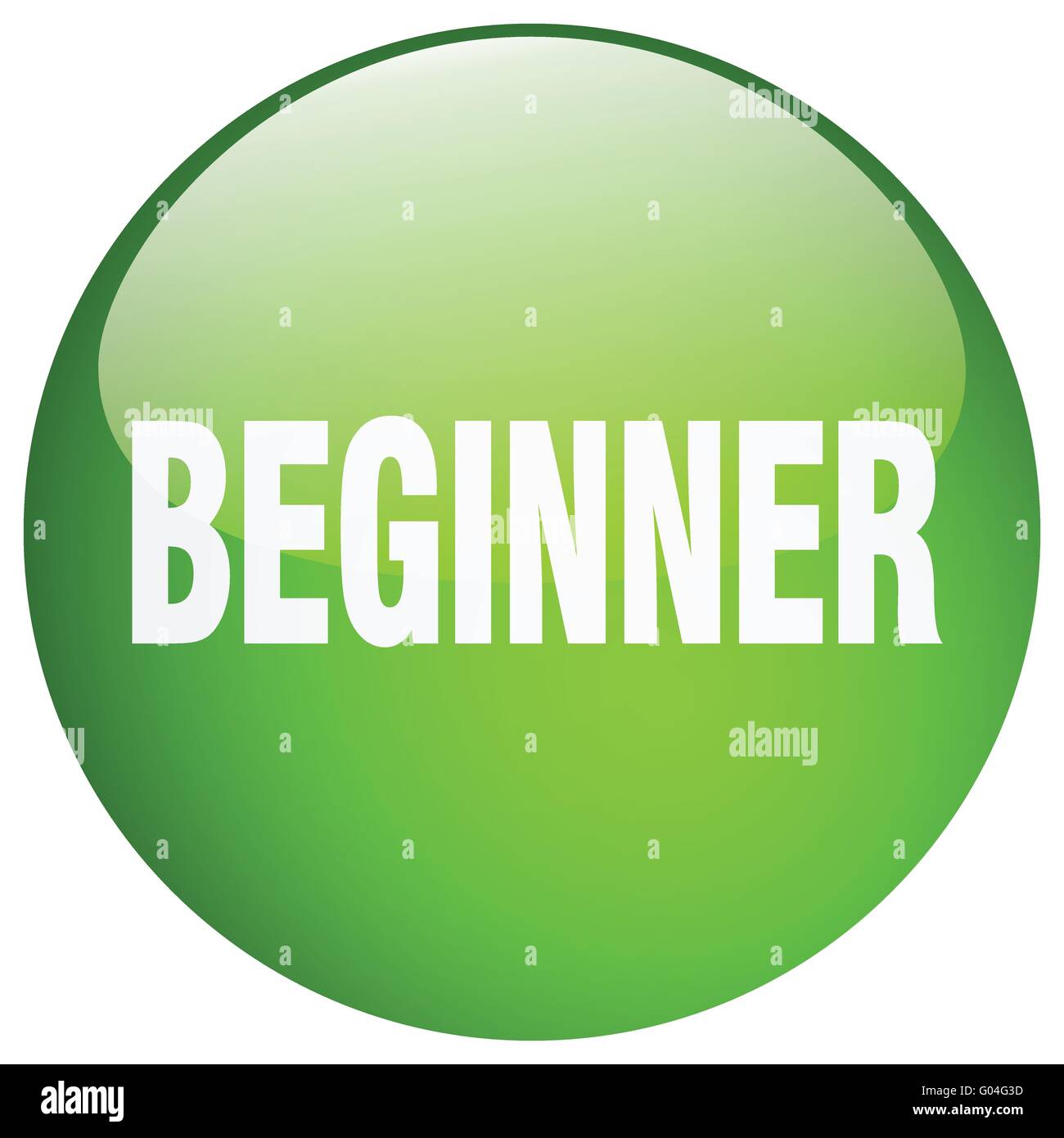 beginner green round gel isolated push button Stock Vector Image & Art ...