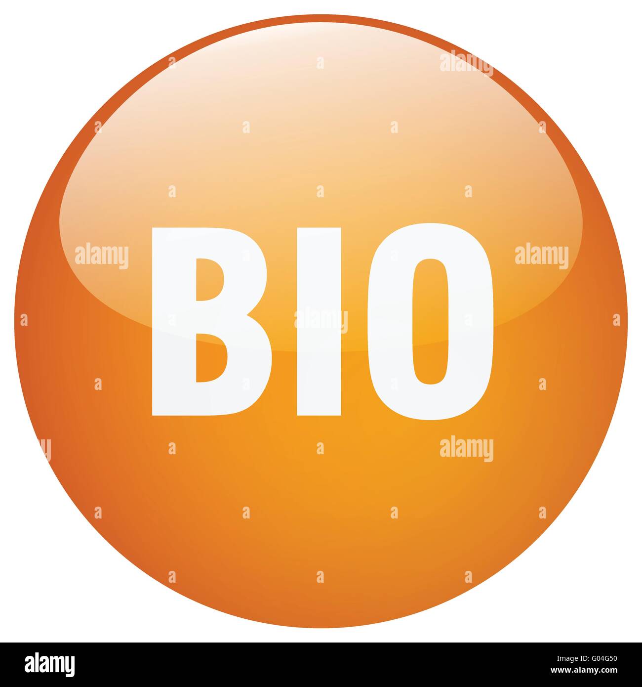bio orange round gel isolated push button Stock Vector Image & Art - Alamy