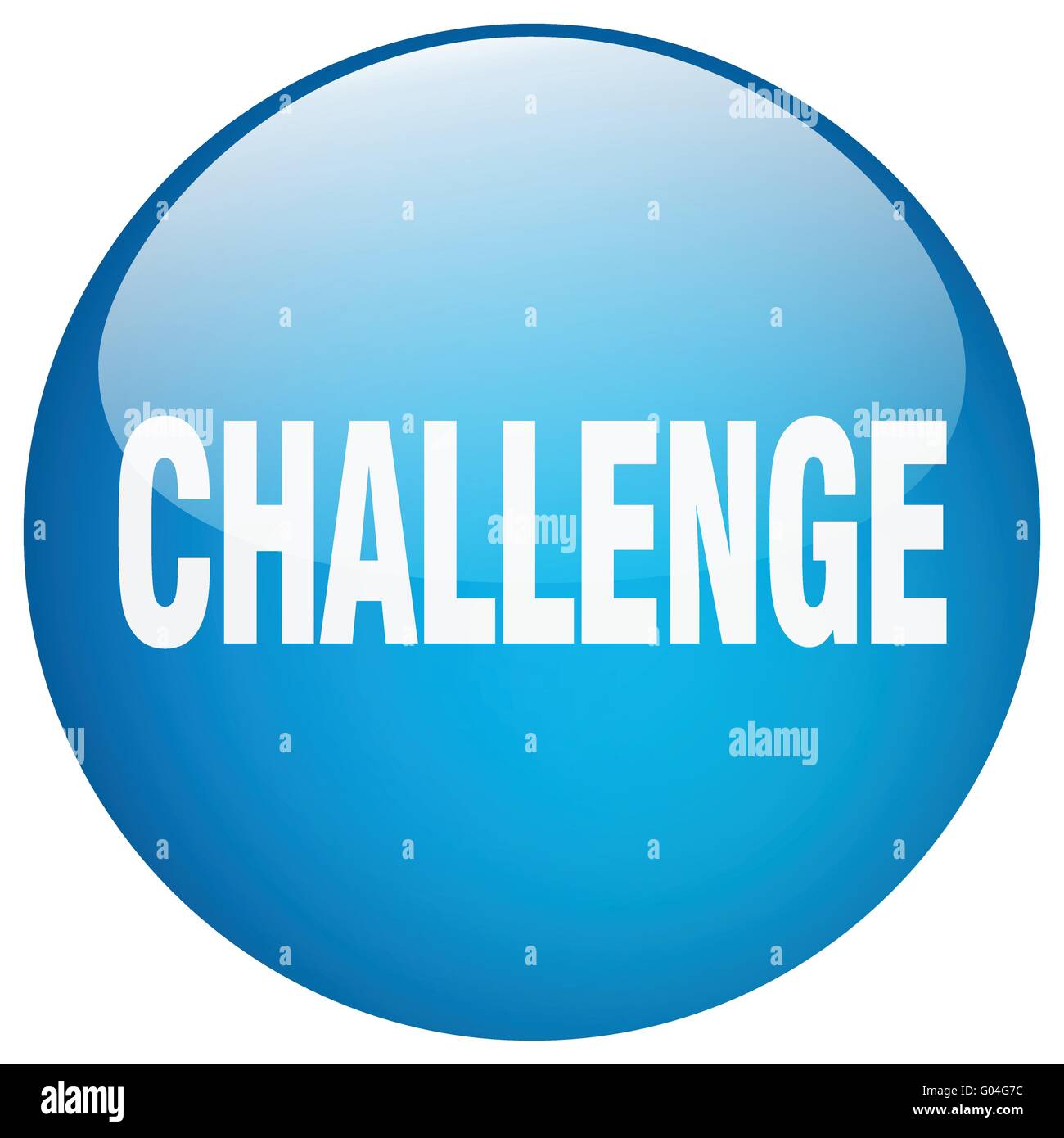 challenge blue round gel isolated push button Stock Vector Image & Art ...