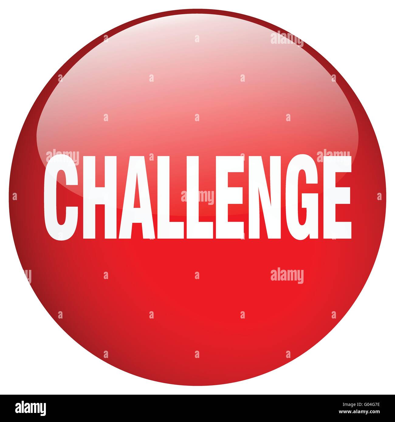 challenge red round gel isolated push button Stock Vector Image & Art - Alamy