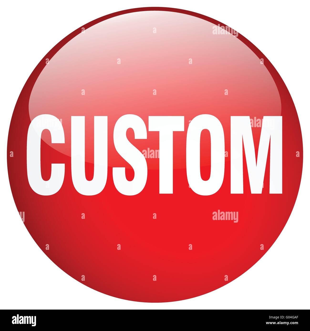 custom red round gel isolated push button Stock Vector Image & Art - Alamy