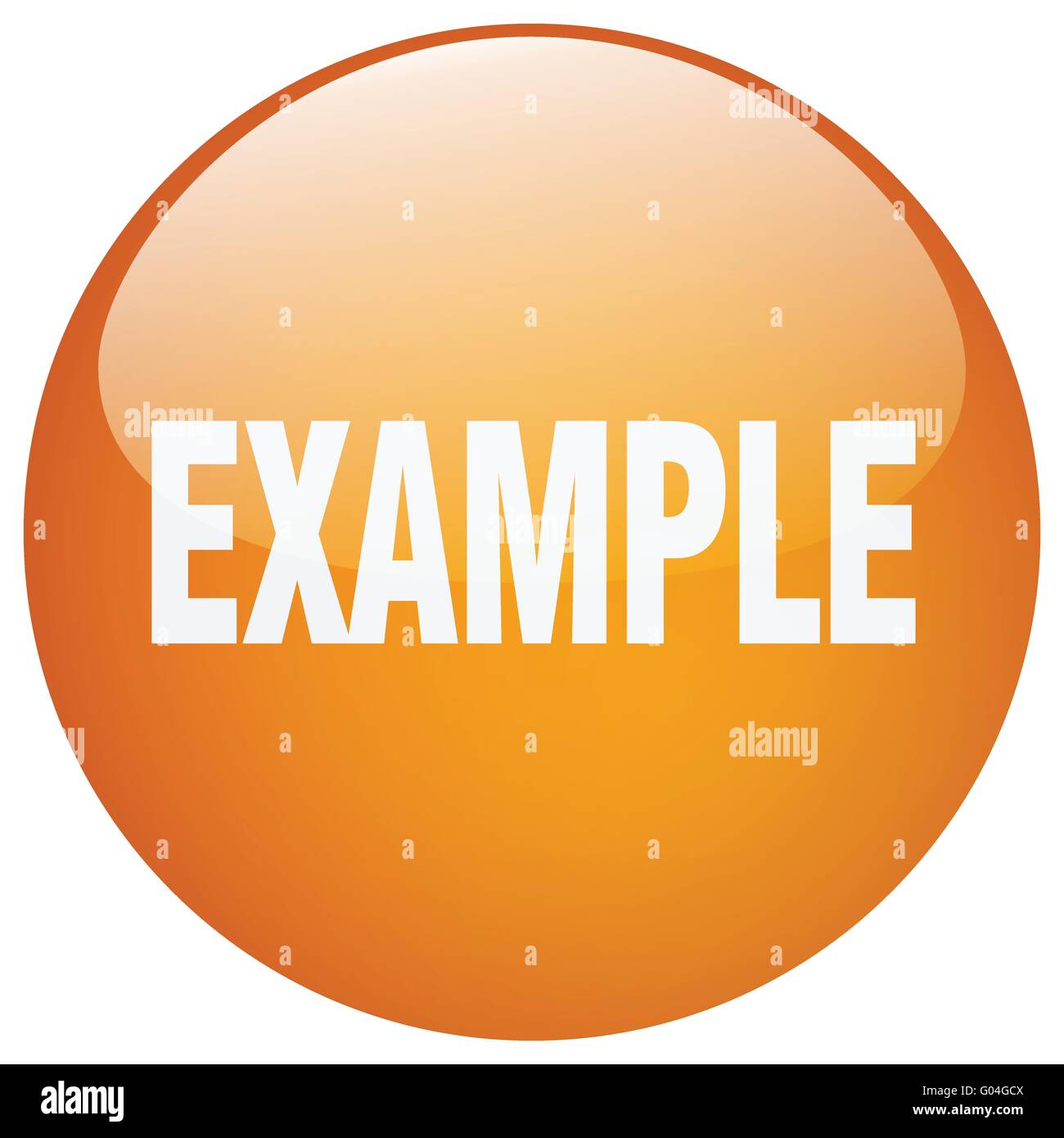 example orange round gel isolated push button Stock Vector Image & Art ...