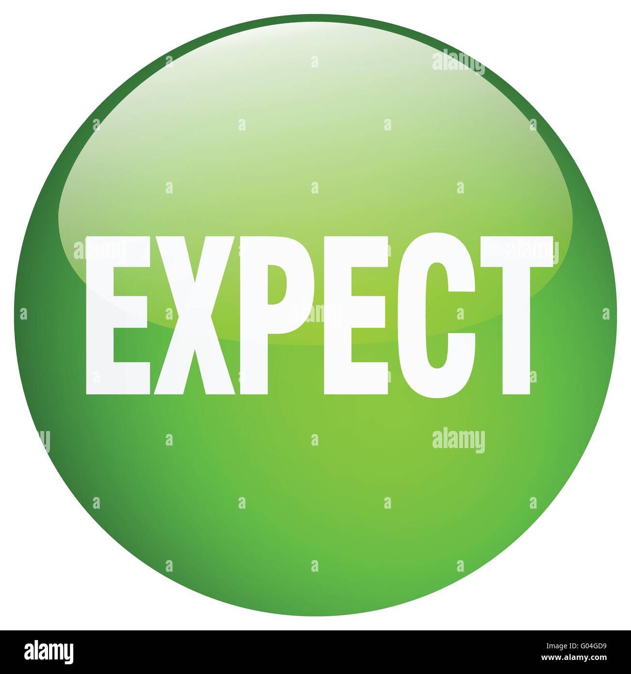expect green round gel isolated push button Stock Vector Image & Art ...