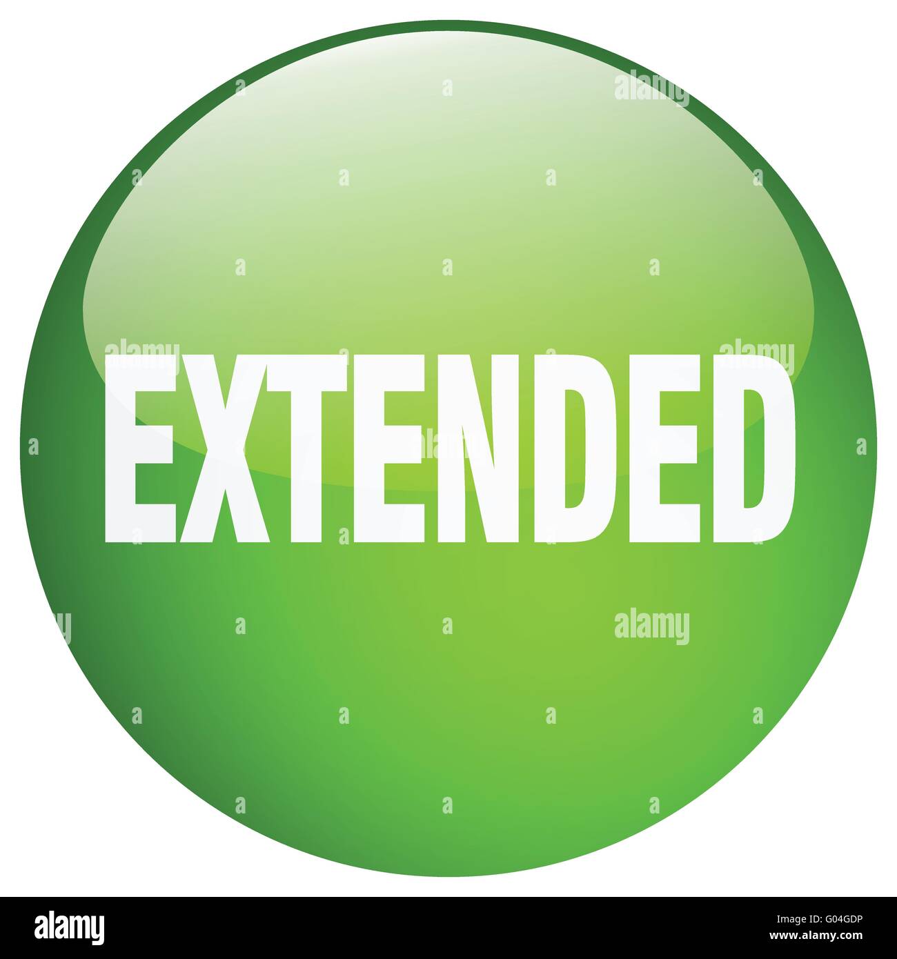 extended green round gel isolated push button Stock Vector Image & Art ...