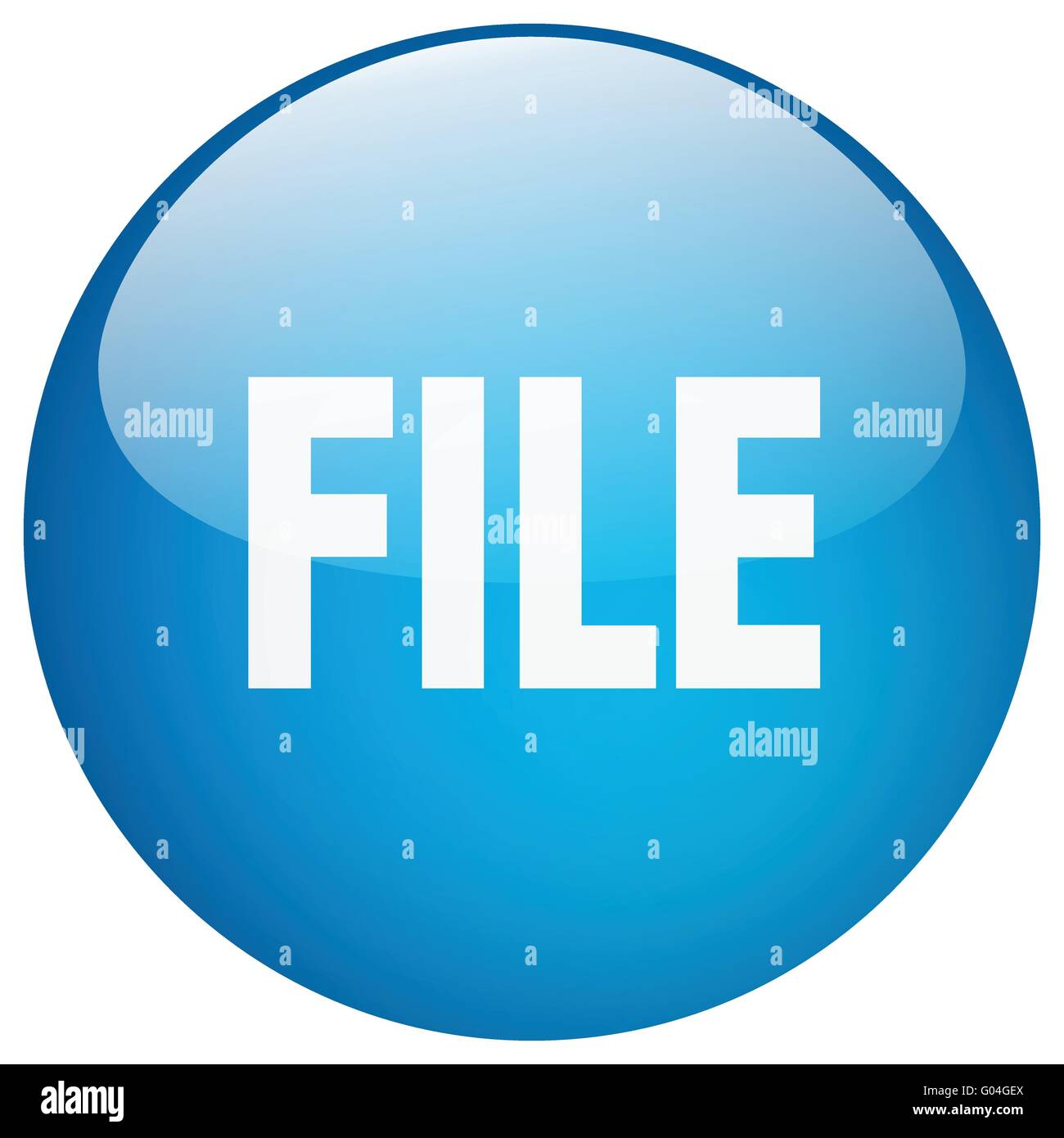 file blue round gel isolated push button Stock Vector Image & Art - Alamy