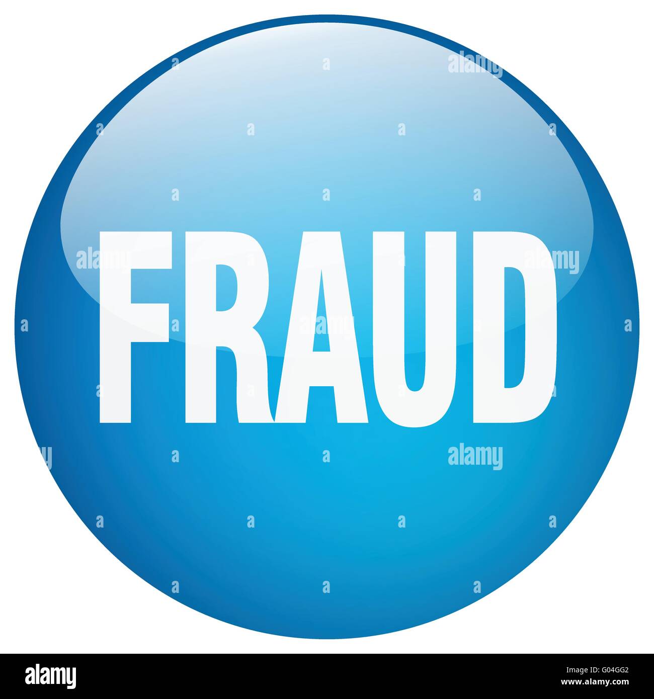 fraud blue round gel isolated push button Stock Vector Image & Art - Alamy