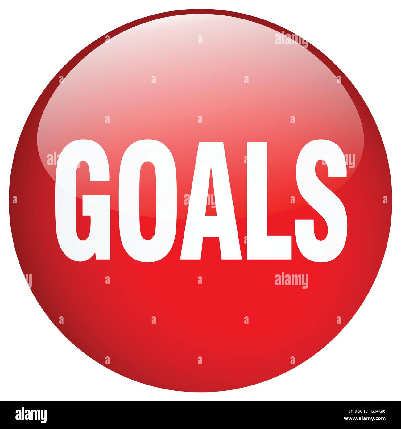 goals red round gel isolated push button Stock Vector Image & Art - Alamy