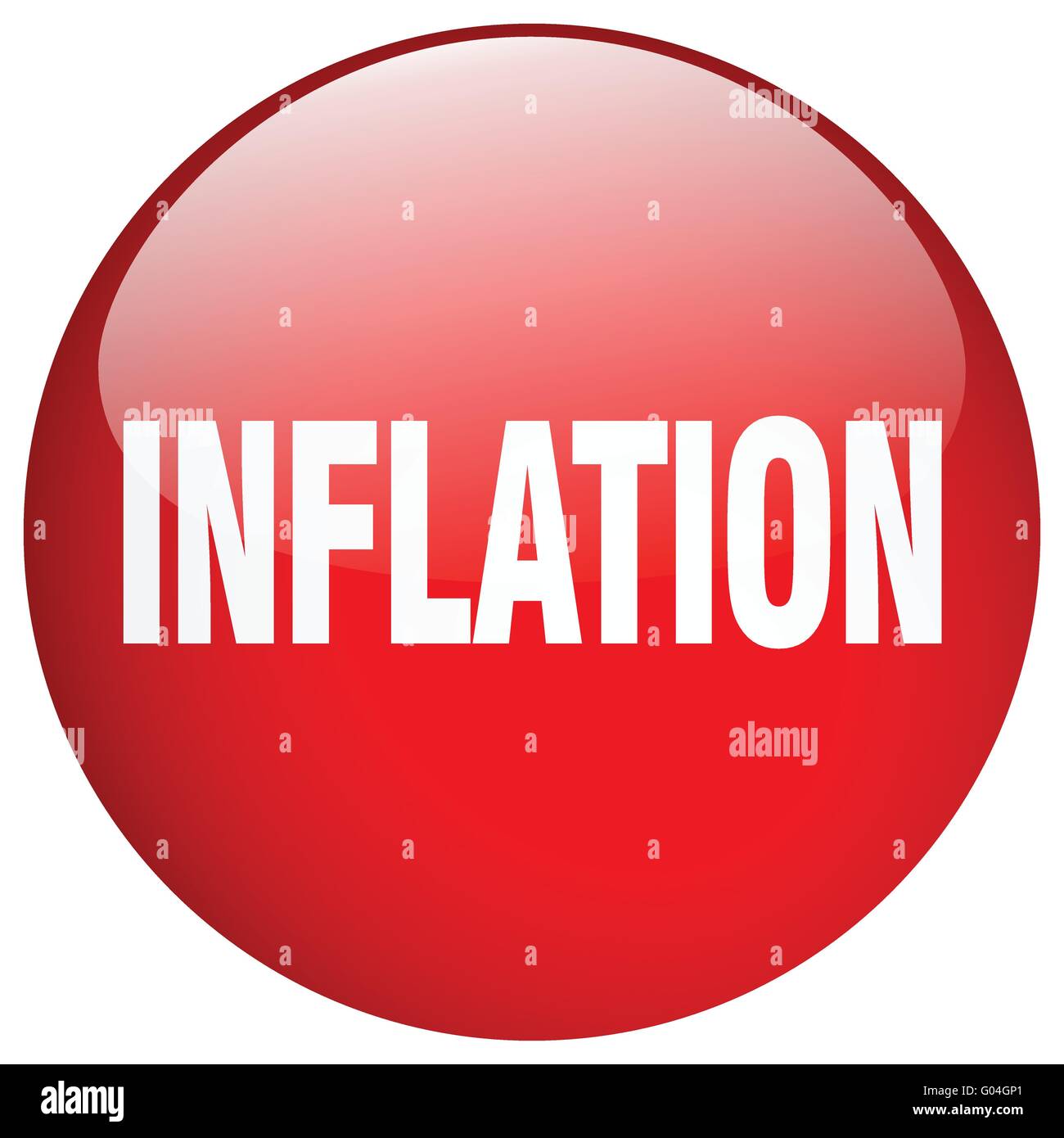 inflation red round gel isolated push button Stock Vector Image & Art ...
