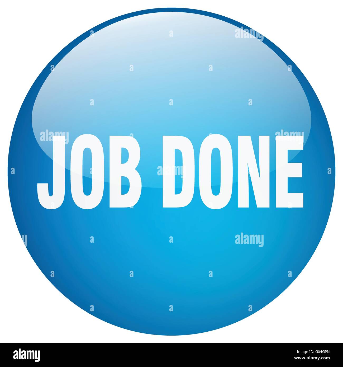 job done blue round gel isolated push button Stock Vector Image & Art ...
