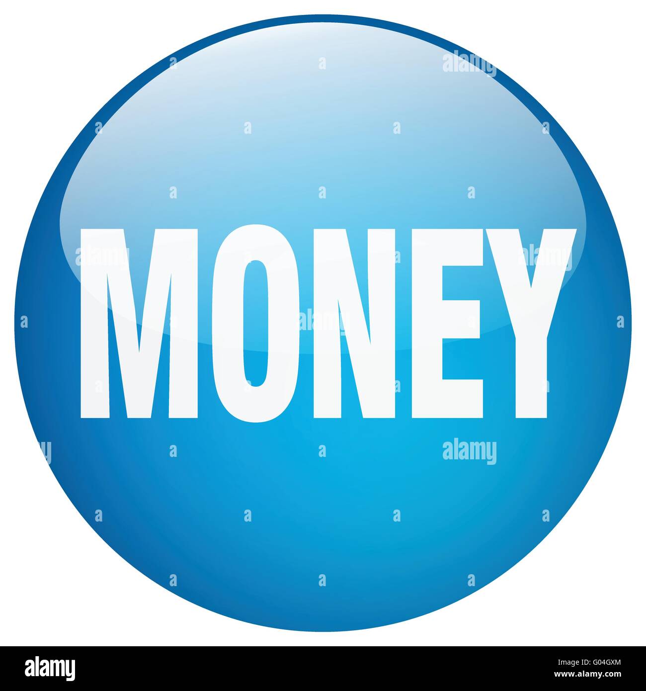 money blue round gel isolated push button Stock Vector Image & Art - Alamy