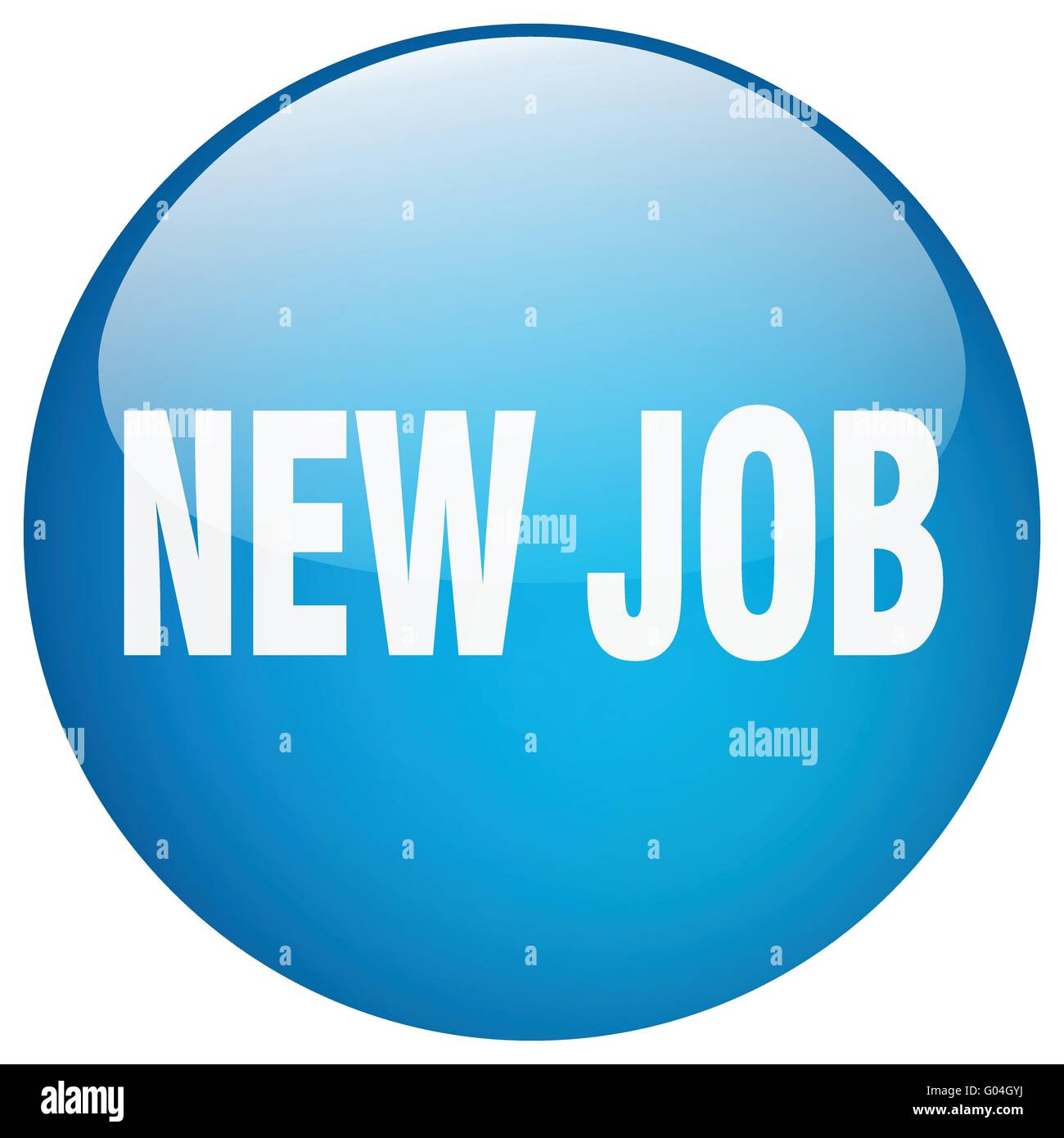 new job blue round gel isolated push button Stock Vector Image & Art ...