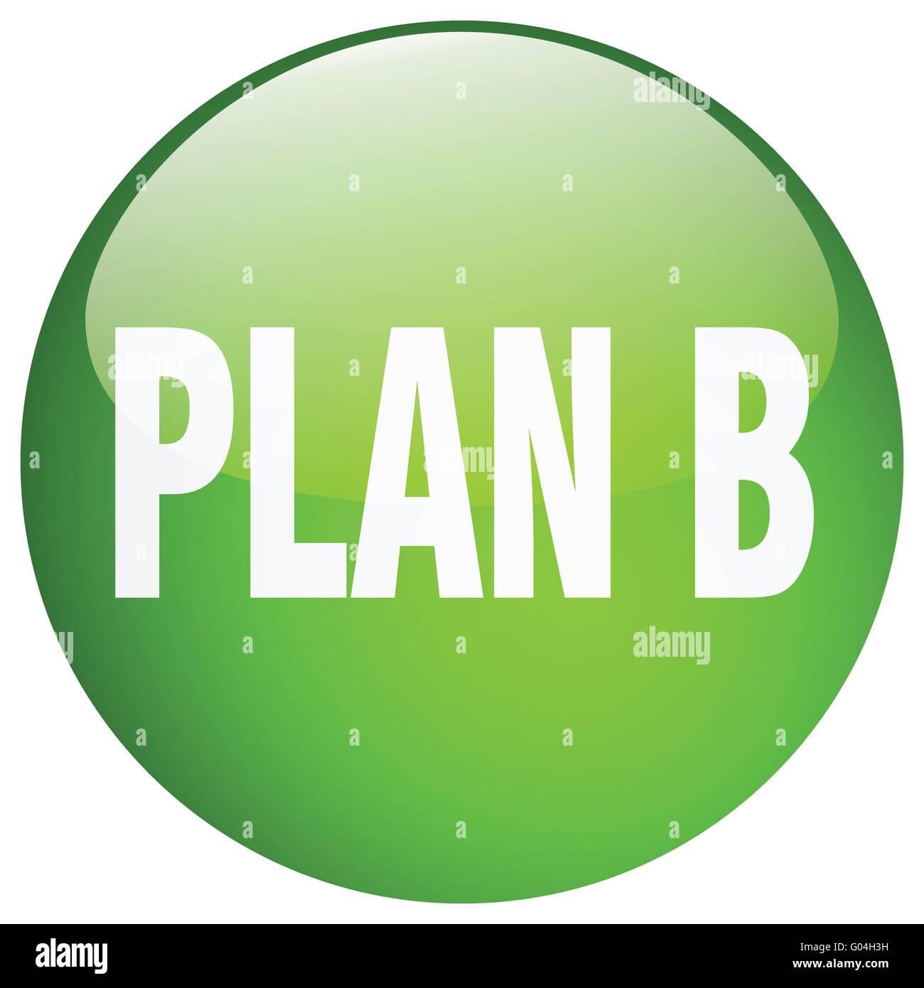 plan b green round gel isolated push button Stock Vector Image & Art ...
