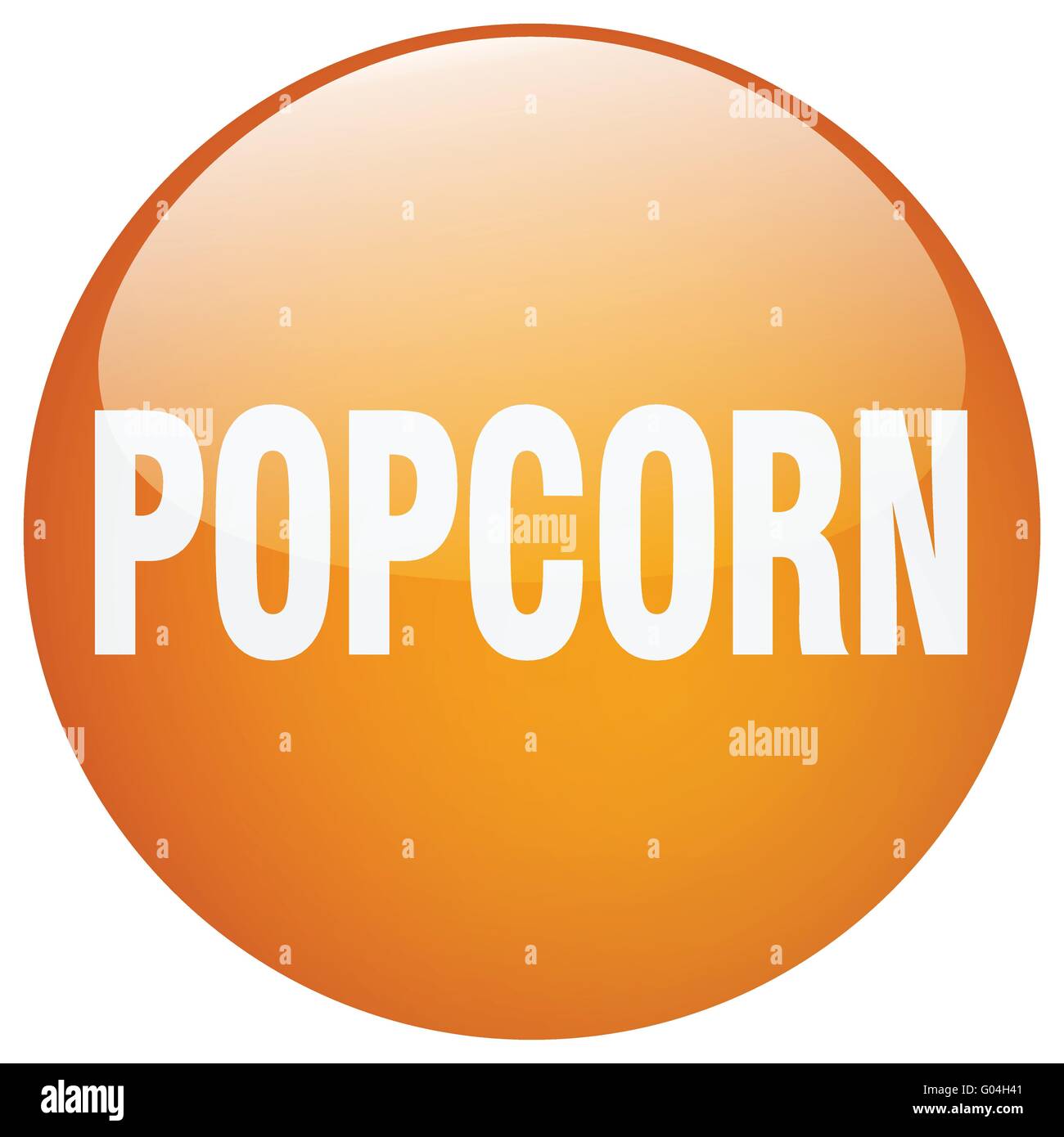 popcorn orange round gel isolated push button Stock Vector Image & Art ...