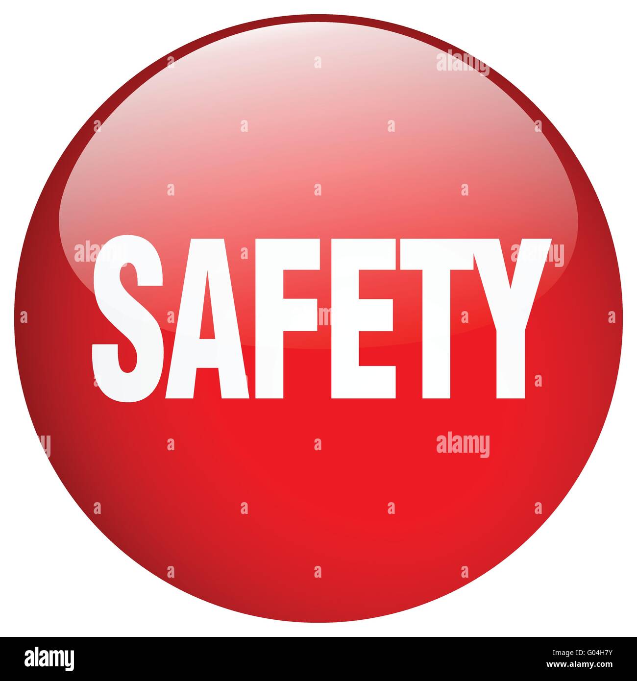 safety red round gel isolated push button Stock Vector Image & Art - Alamy