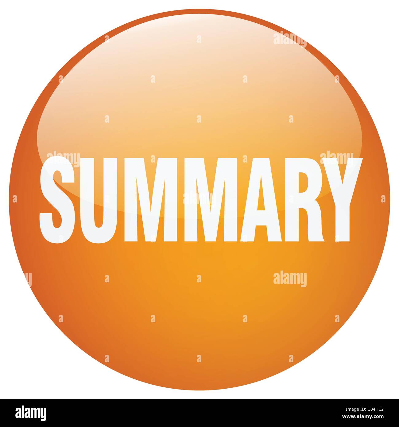 summary orange round gel isolated push button Stock Vector Image & Art - Alamy