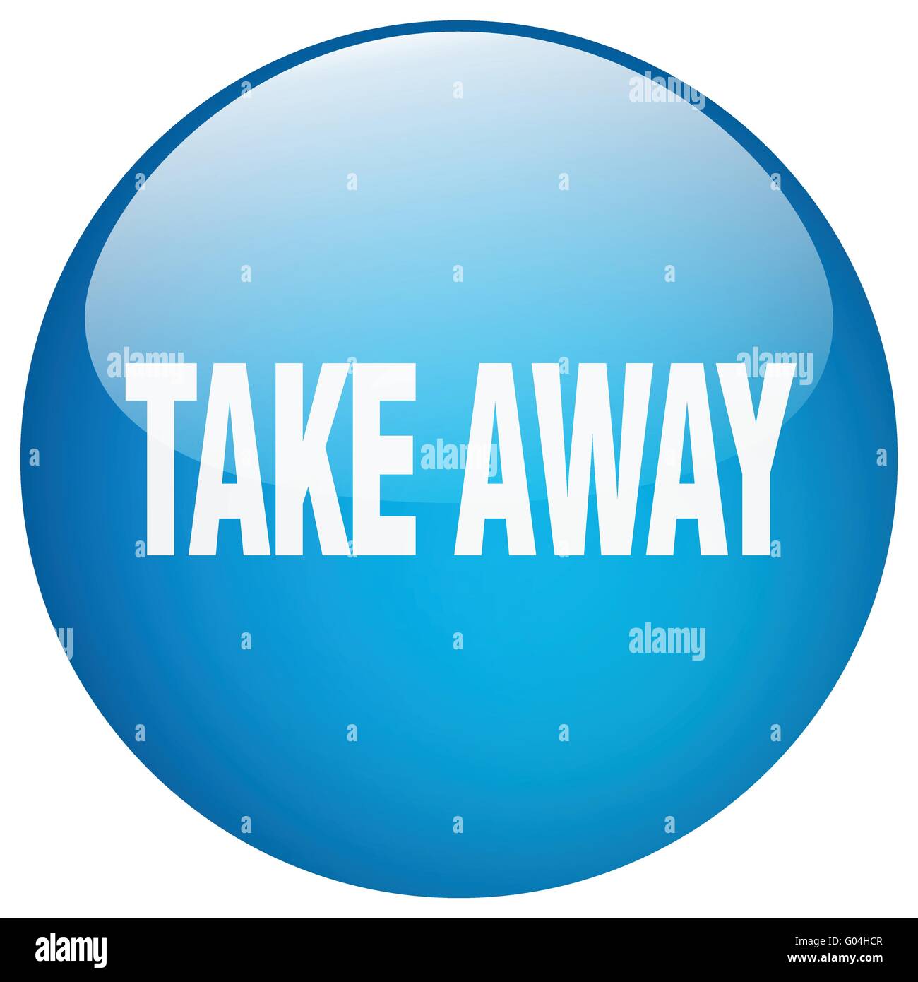take away blue round gel isolated push button Stock Vector Image & Art ...