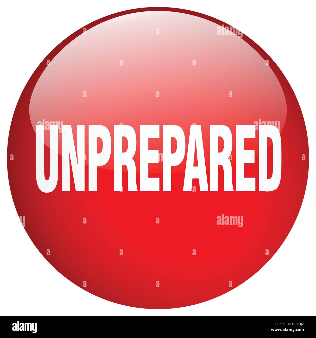 unprepared red round gel isolated push button Stock Vector Image & Art - Alamy