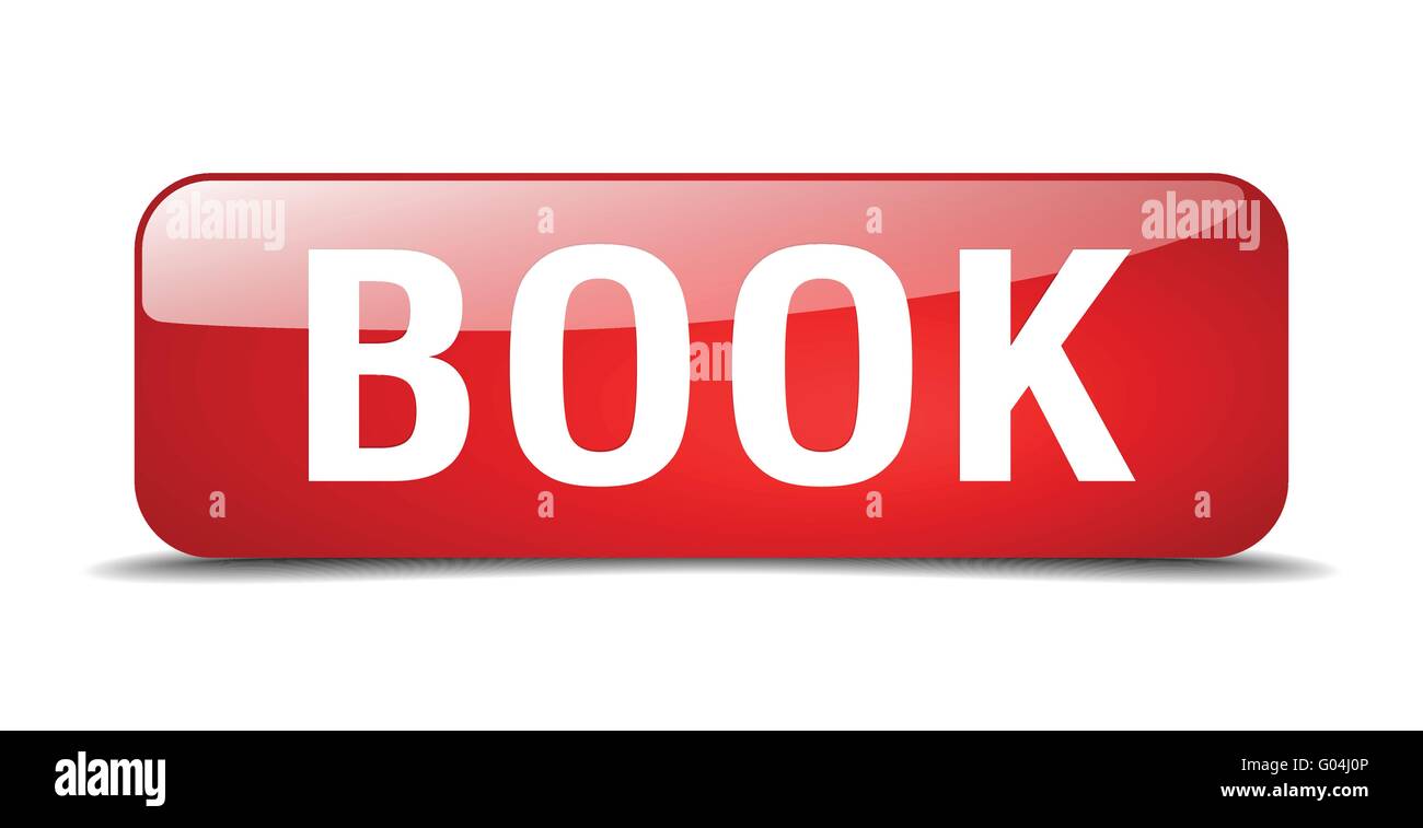 book red square 3d realistic isolated web button Stock Vector Image ...