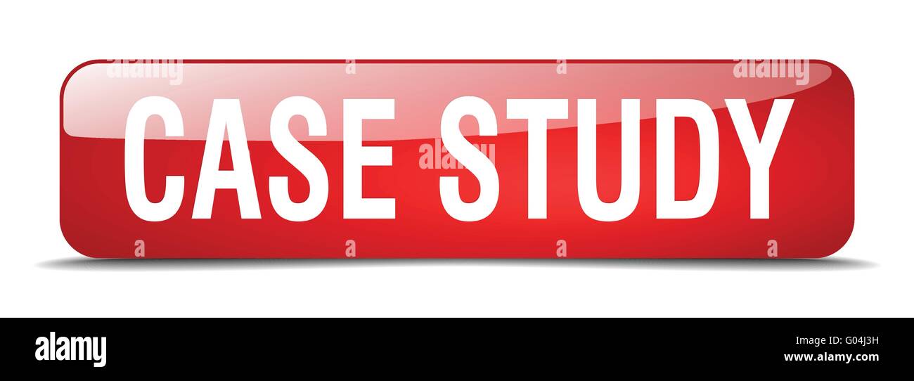 case study red square 3d realistic isolated web button Stock Vector ...