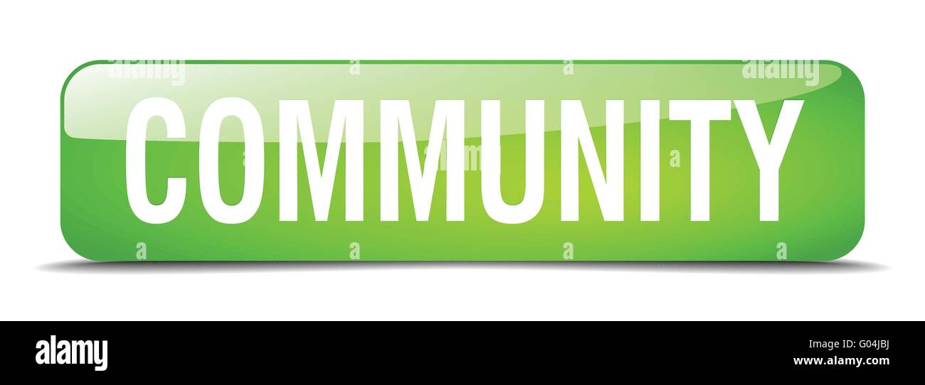 community green square 3d realistic isolated web button Stock Vector ...