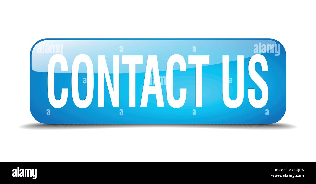 contact us blue square 3d realistic isolated web button Stock Vector ...