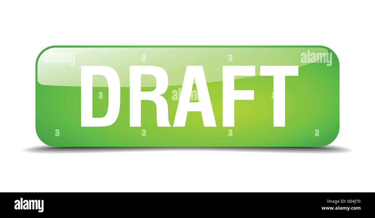 draft green square 3d realistic isolated web button Stock Vector Image ... draft green square 3d realistic isolated web button Stock Vector Image ...