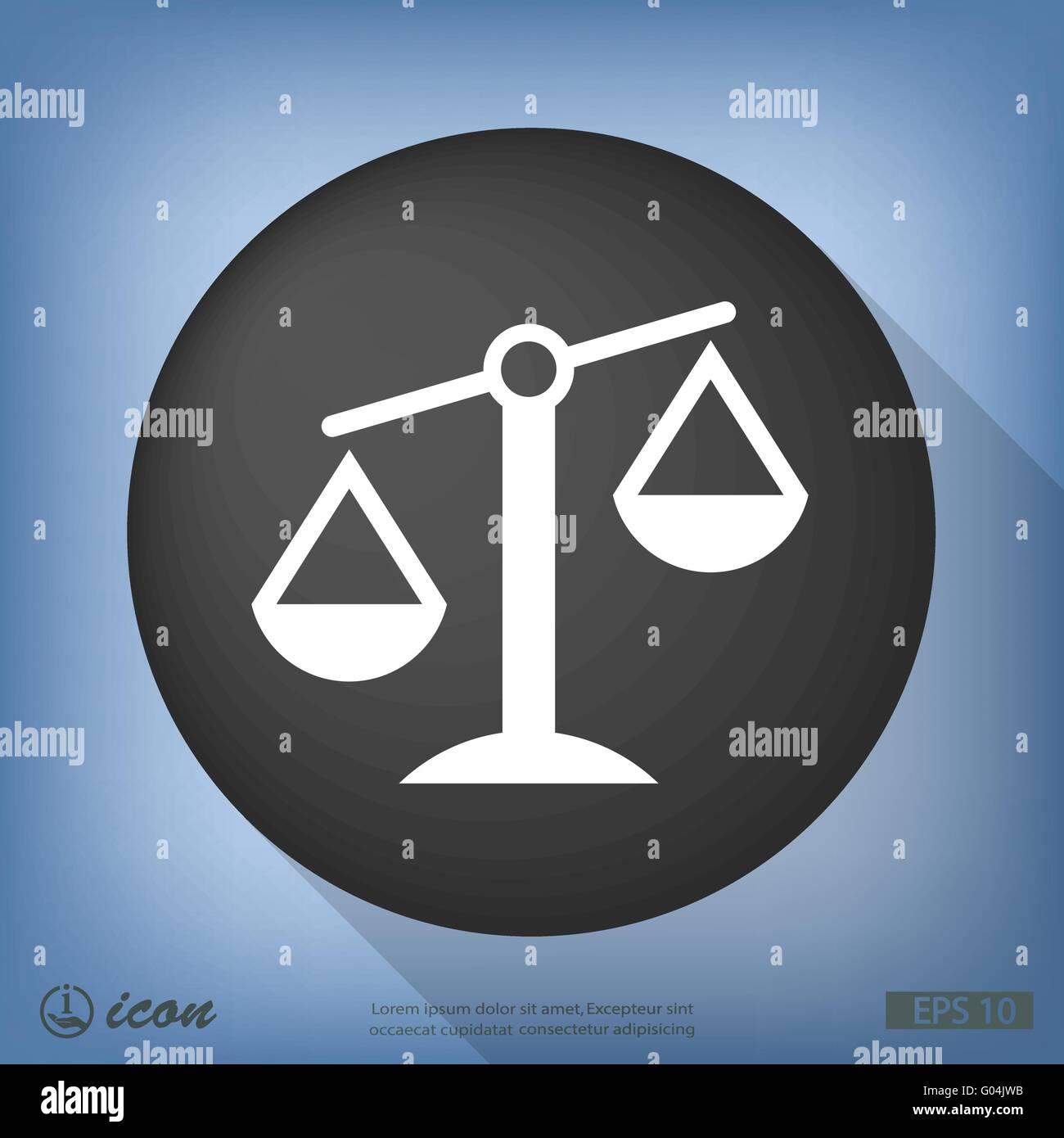 Pictograph of justice scales Stock Vector Image & Art - Alamy